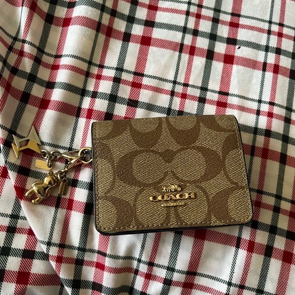 Coach | Accessories | Coach Tan Signature Key Holder | Poshmark